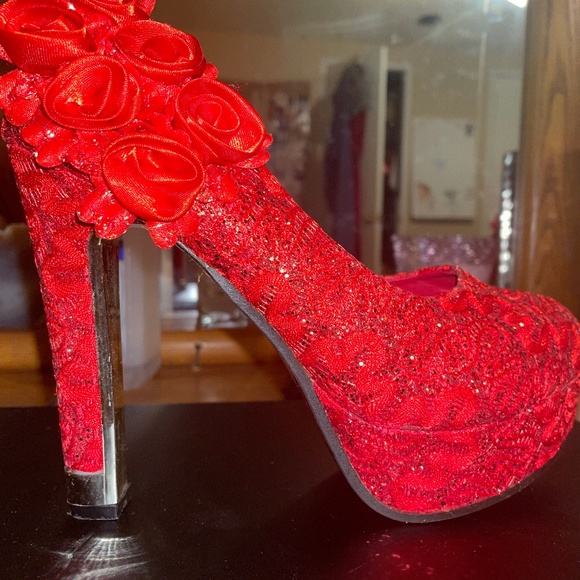 Zenana Outfitters | Shoes | Red Bottom Red Ruby Heels | Poshmark